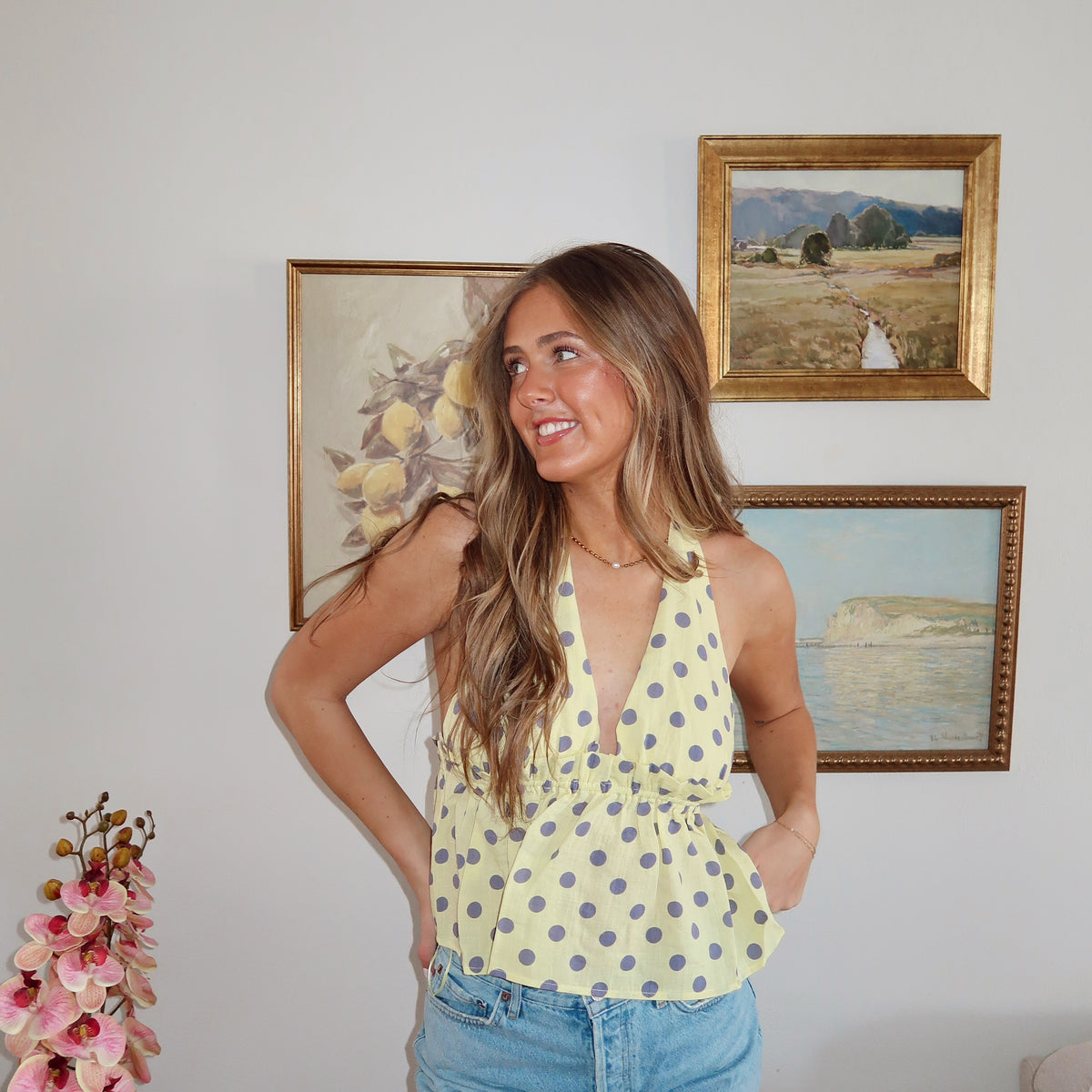 Lemon Lavender Halter Top – Hunny House